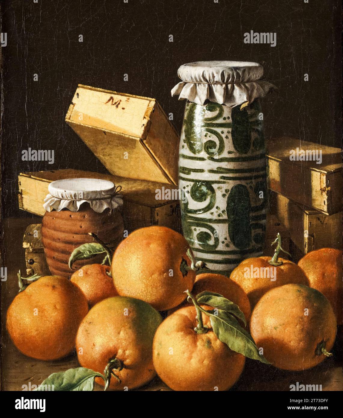 Luis Egidio Meléndez, Still Life, with, Oranges, Jars, and, Boxes of ...