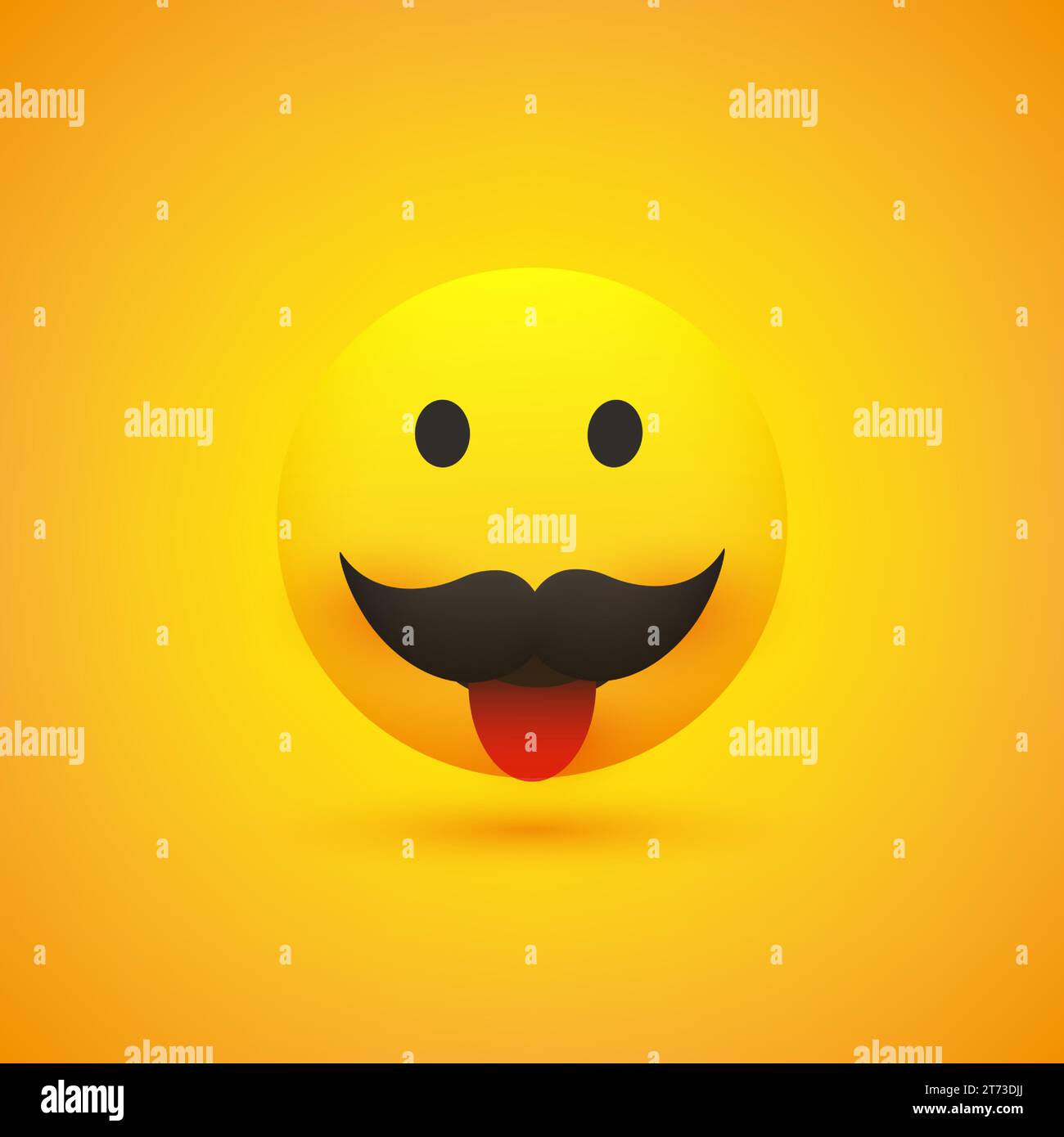 Smiling Emoji Simple Happy Emoticon With Stuck Out Tongue And
