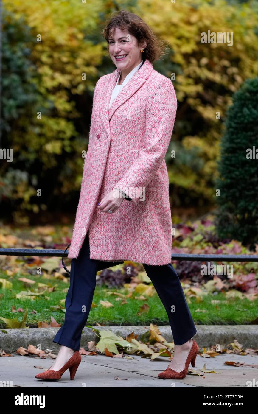 Victoria Atkins arrives in Downing Street in London, Monday, Nov. 13 ...