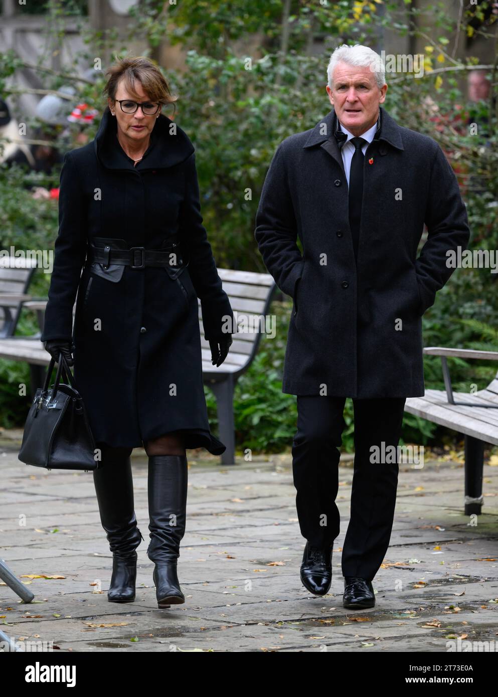 Manchester, UK. November 13th, 2023. Mark Hughes attending the funeral ...