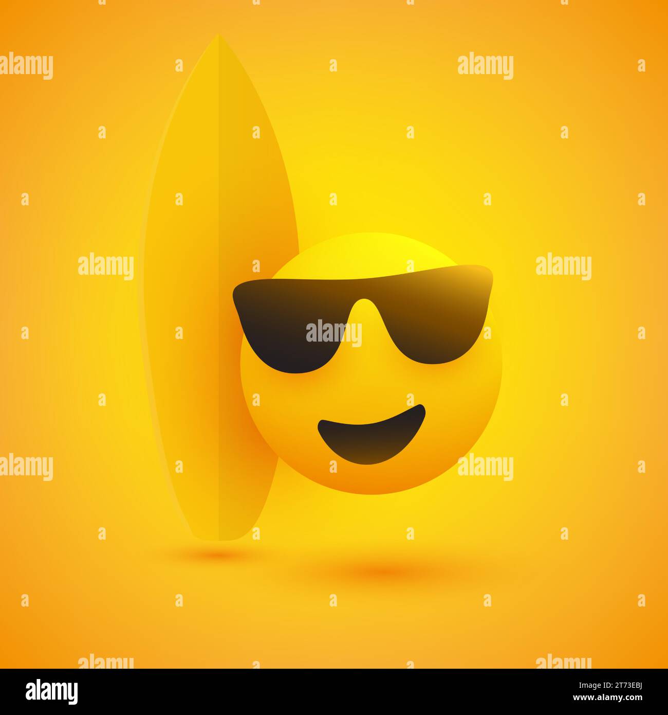 Cartoon surfer man smiling hi-res stock photography and images - Alamy