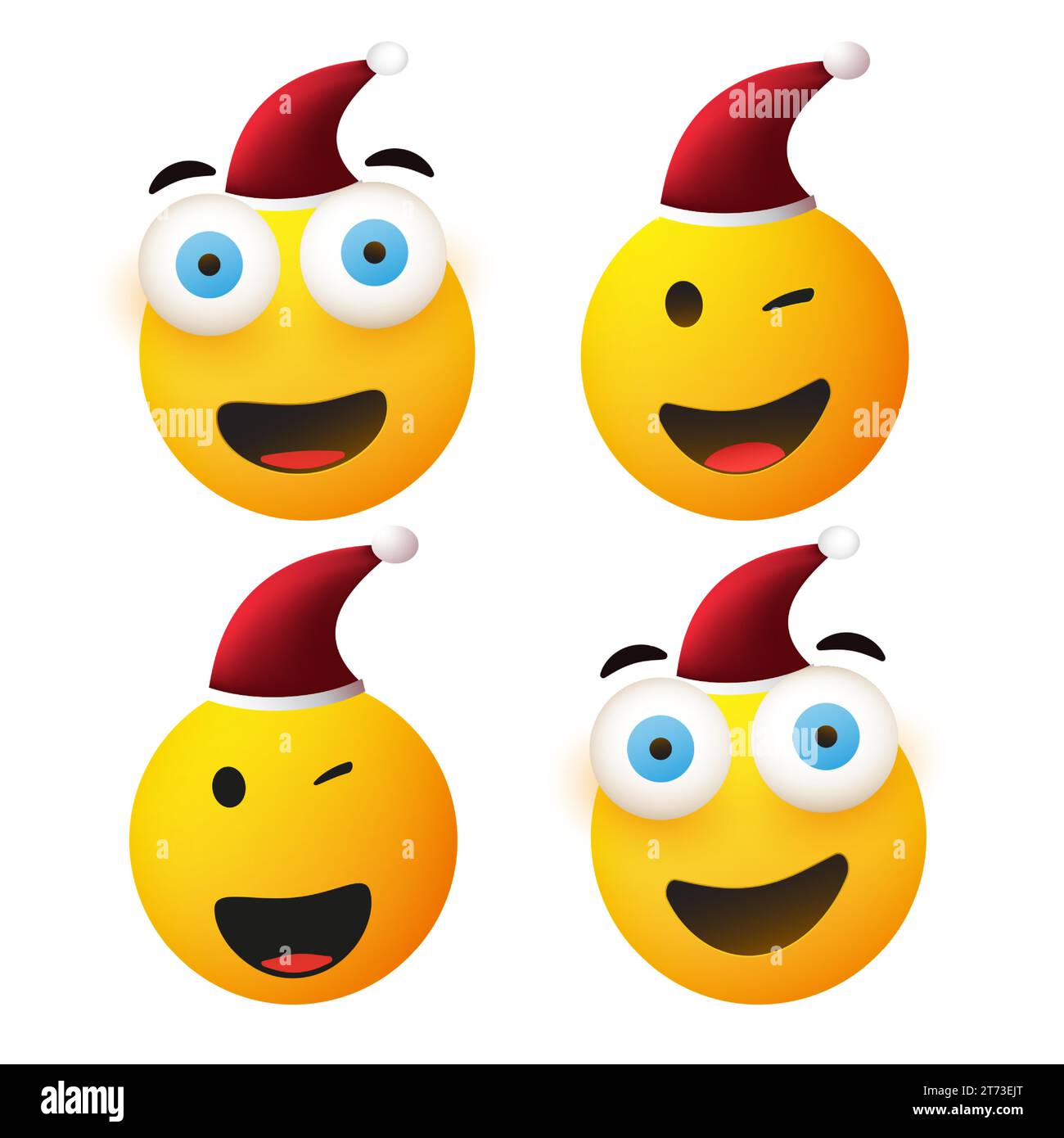 Cheering santa claus Stock Vector Images - Alamy