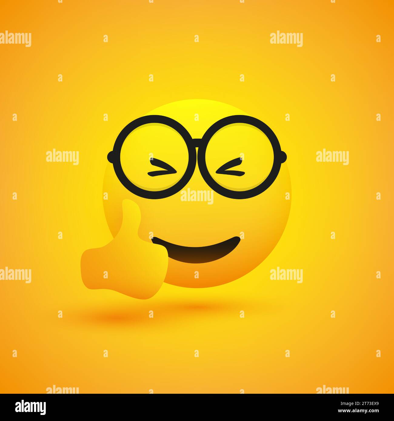 Smiling Cheering Amused Shiny Happy Satisfied Young Male Emoji Wearing ...