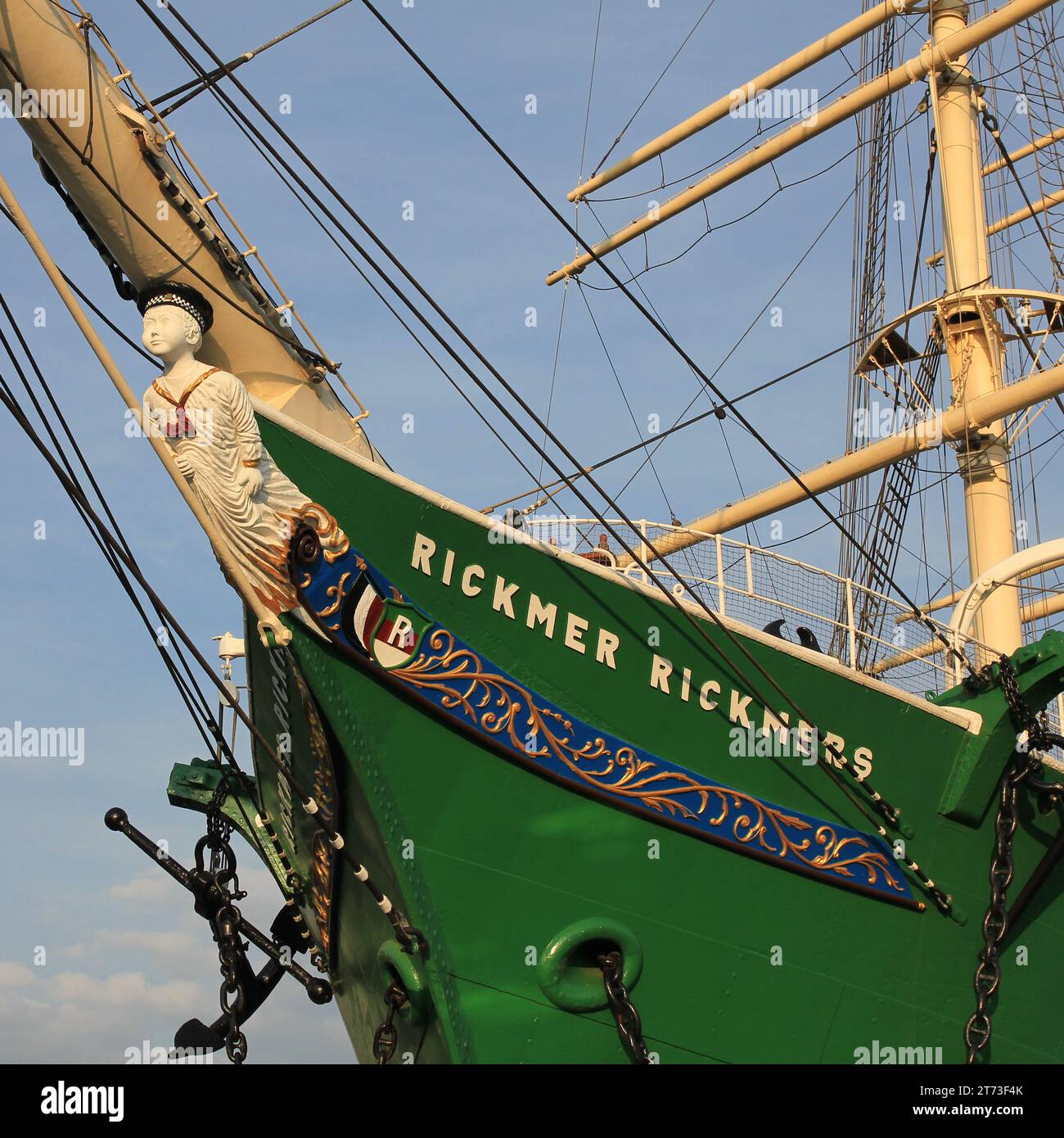 Figurehead of the sailing ship rickmer rickmers hi-res stock ...