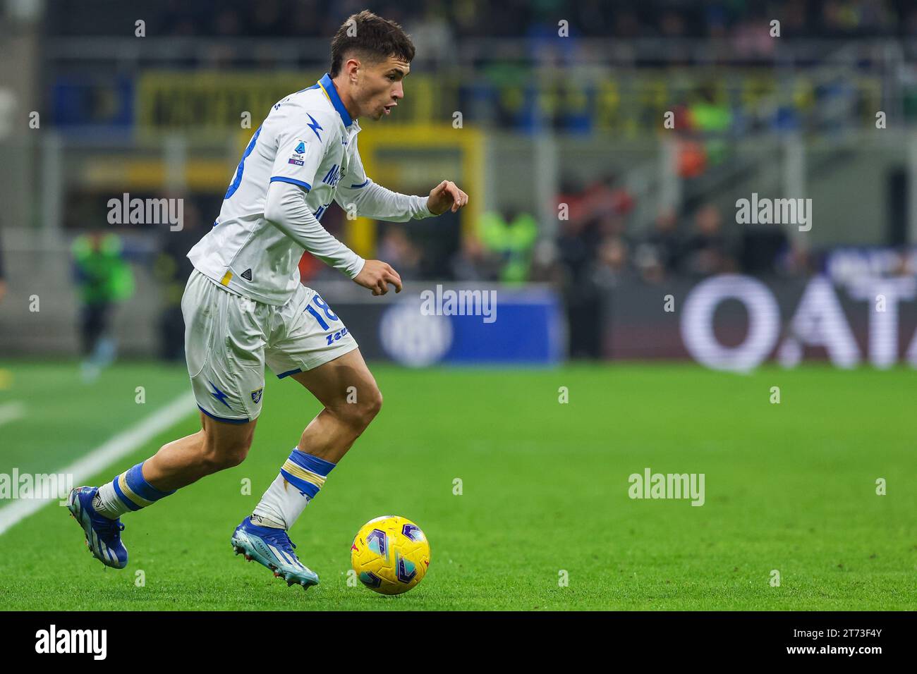 Matias Soule of Frosinone Calcio seen in action during Serie A 2023/24 ...