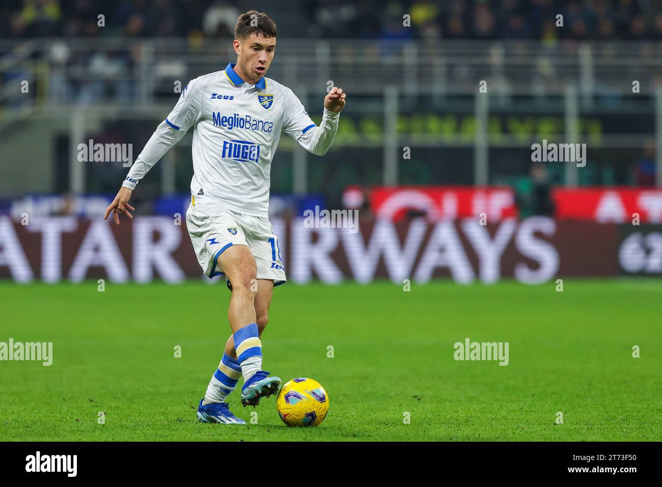 Matias Soule of Frosinone Calcio seen in action during Serie A 2023/24 ...