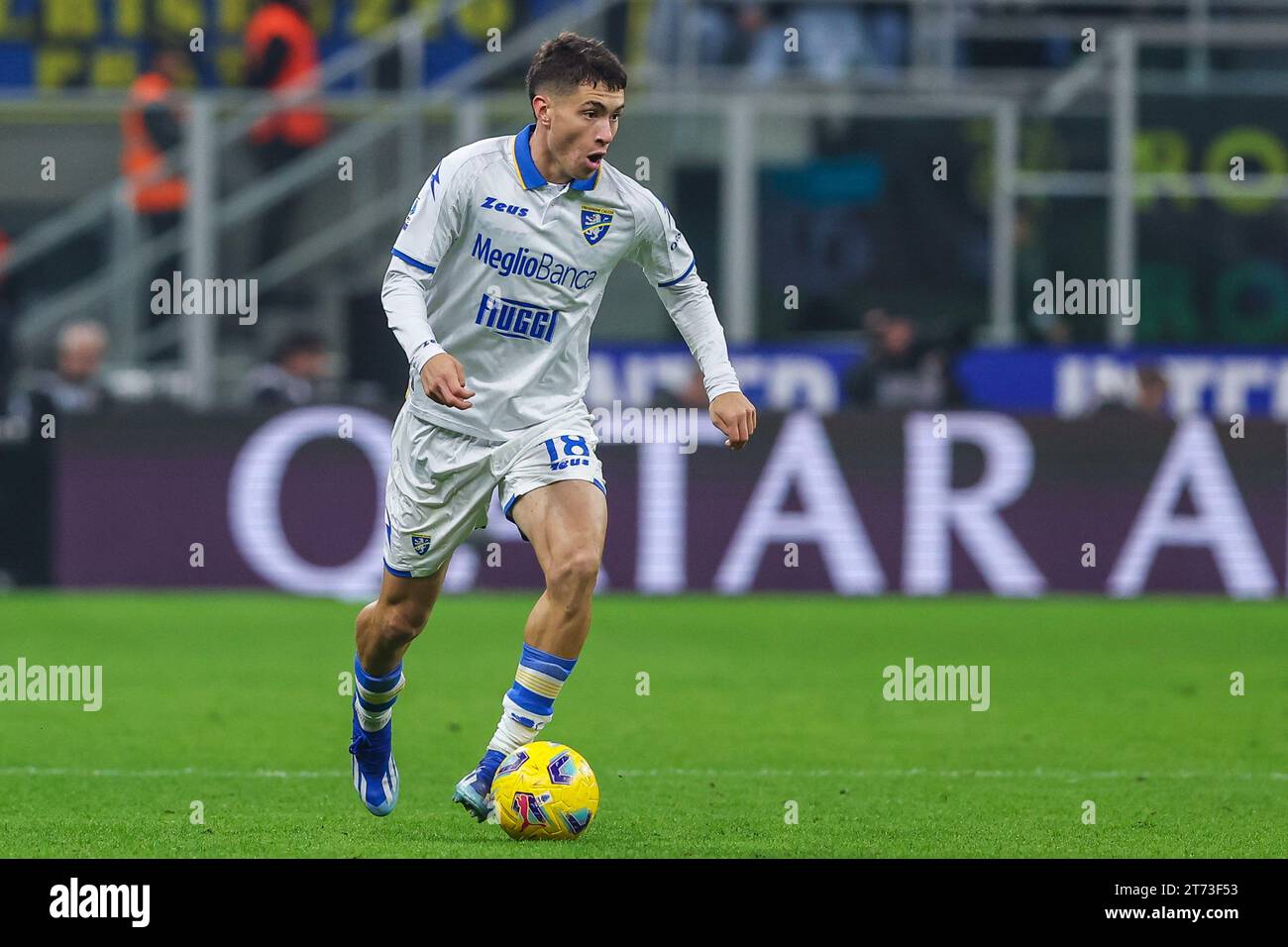 Matias Soule of Frosinone Calcio seen in action during Serie A 2023/24 ...