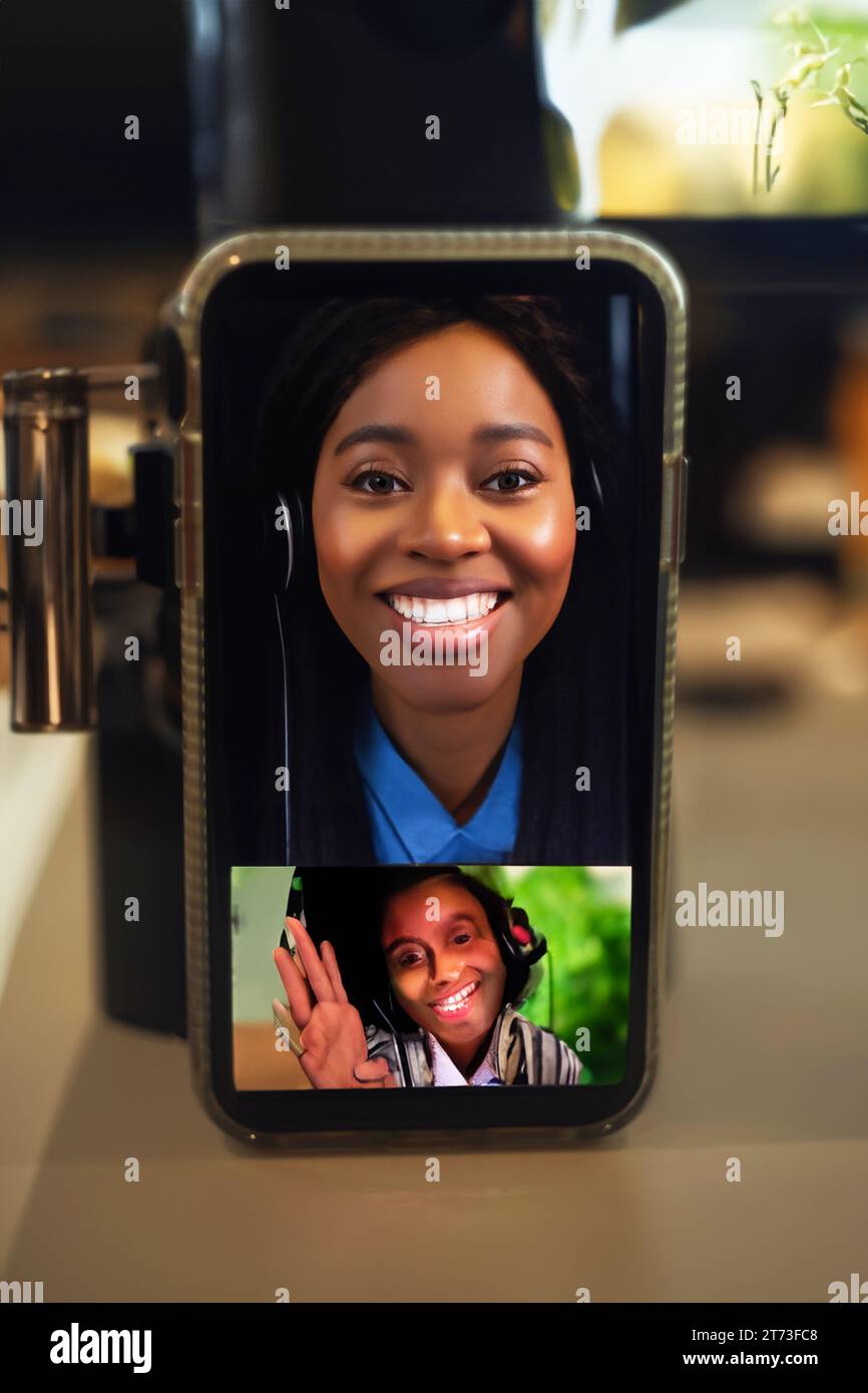 Video call collage hi-res stock photography and images - Alamy