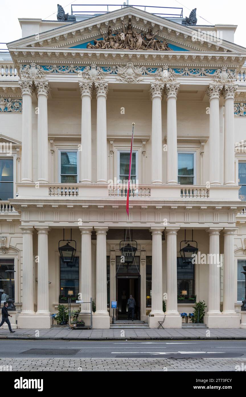 Main exterior facade of the Institute of Directors, a members ...