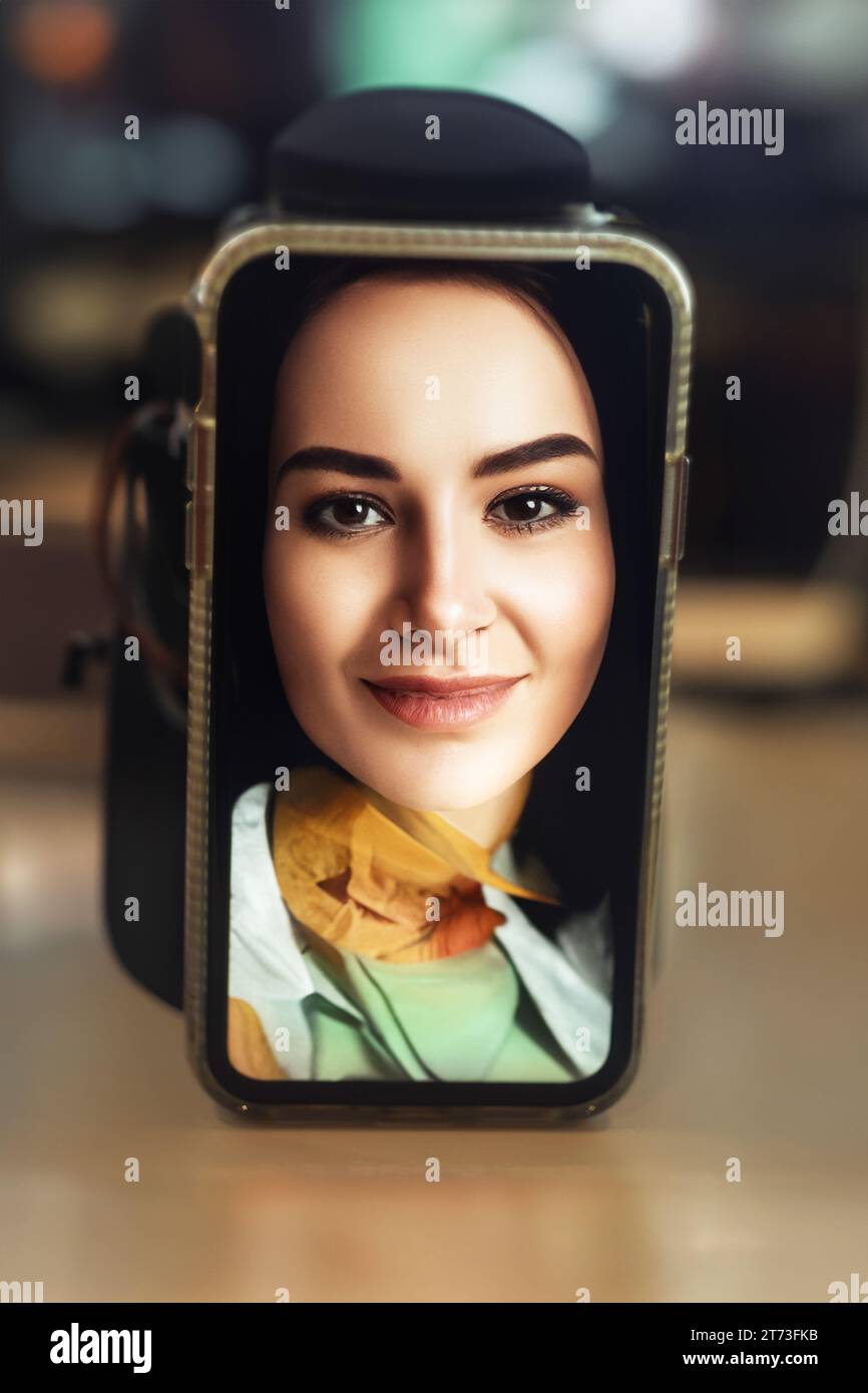 Video call home office hi-res stock photography and images - Alamy