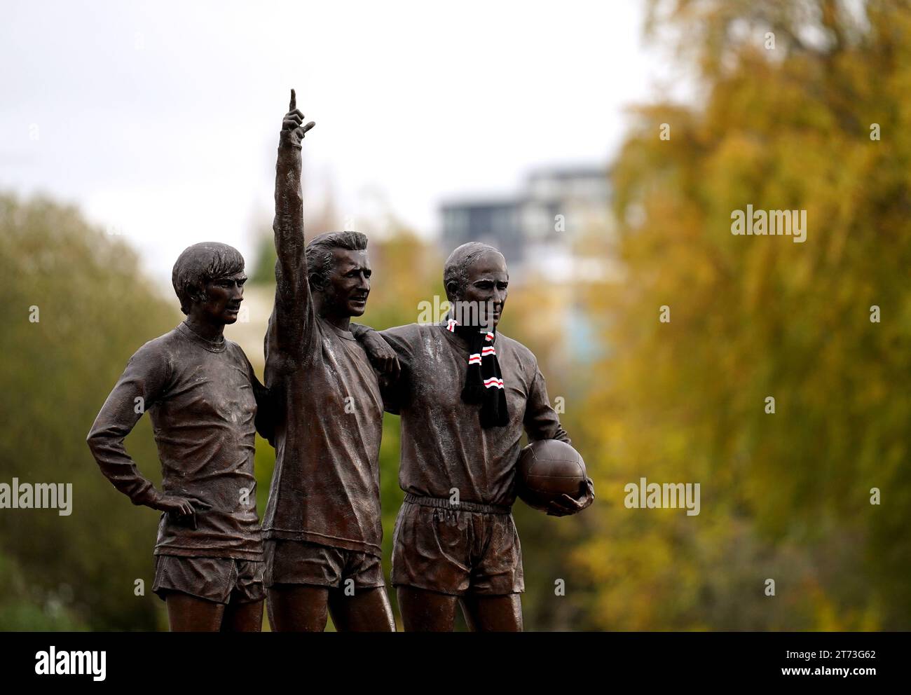 The United Trinity Statue of George Best, Denis Law and Sir Bobby ...