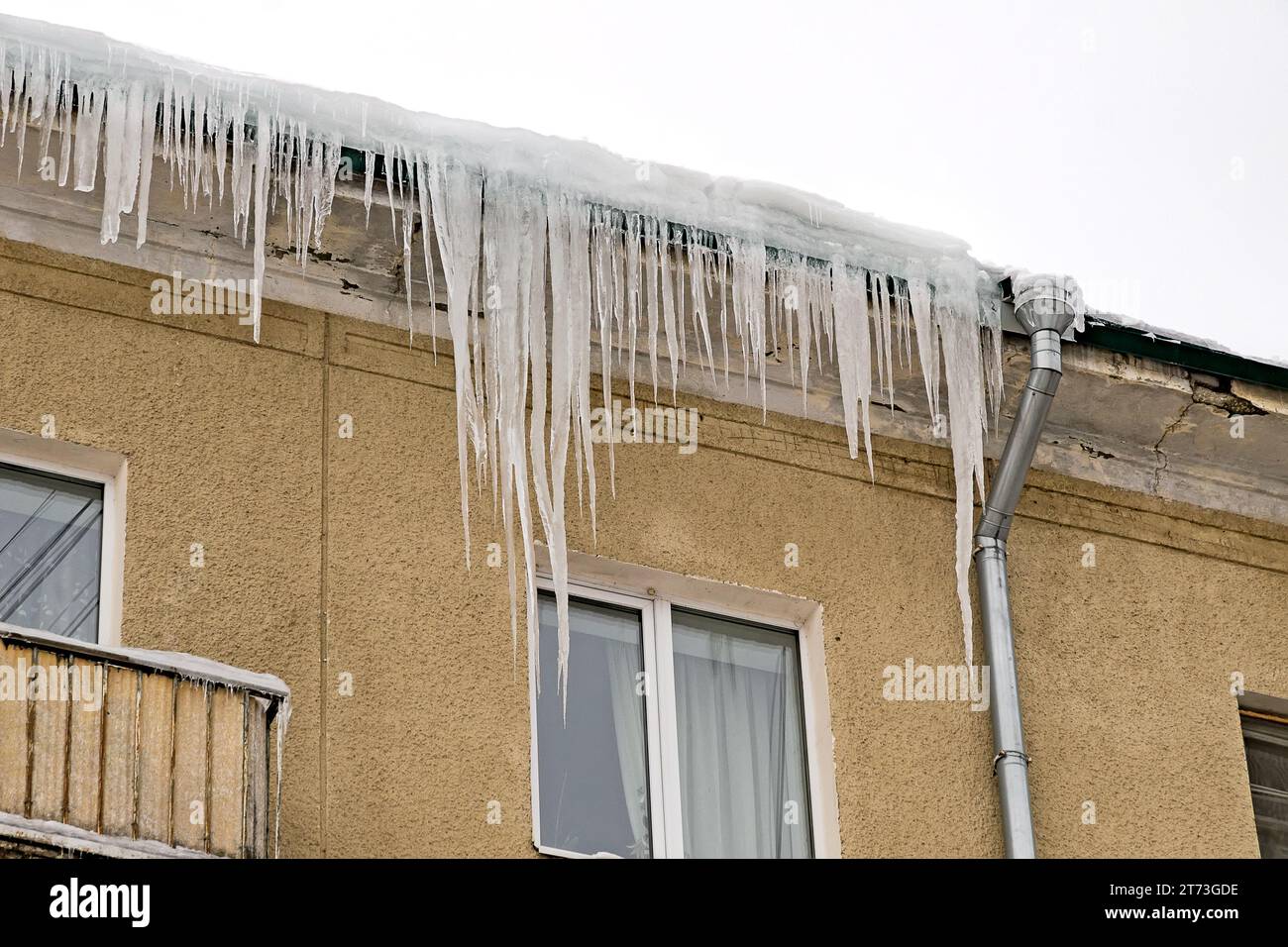 Huge icicles hang from hi-res stock photography and images - Alamy