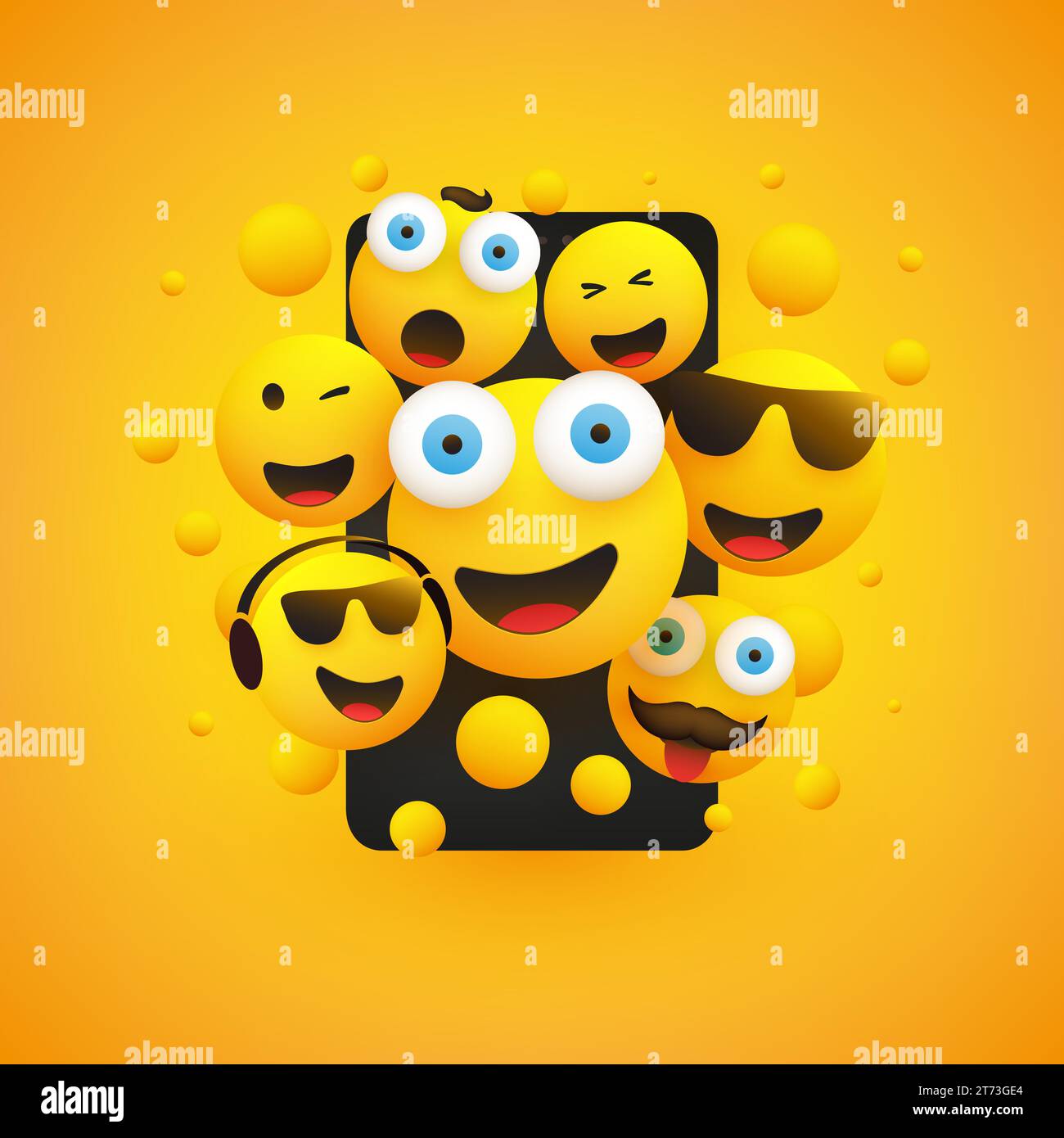 Friends facial expressions Stock Vector Images - Alamy
