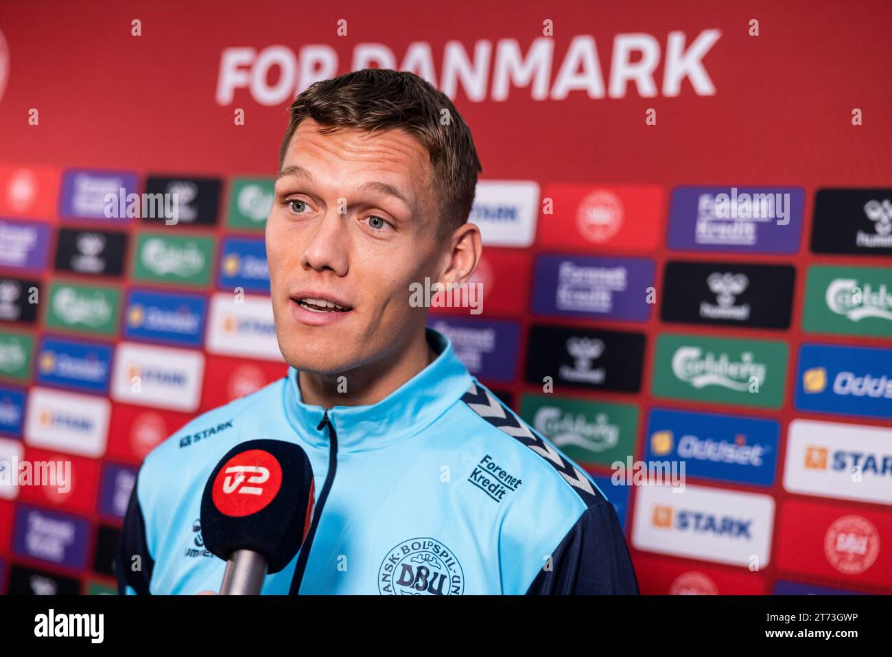 Danish defender Jannik Vestergaard. The national football team meets ...