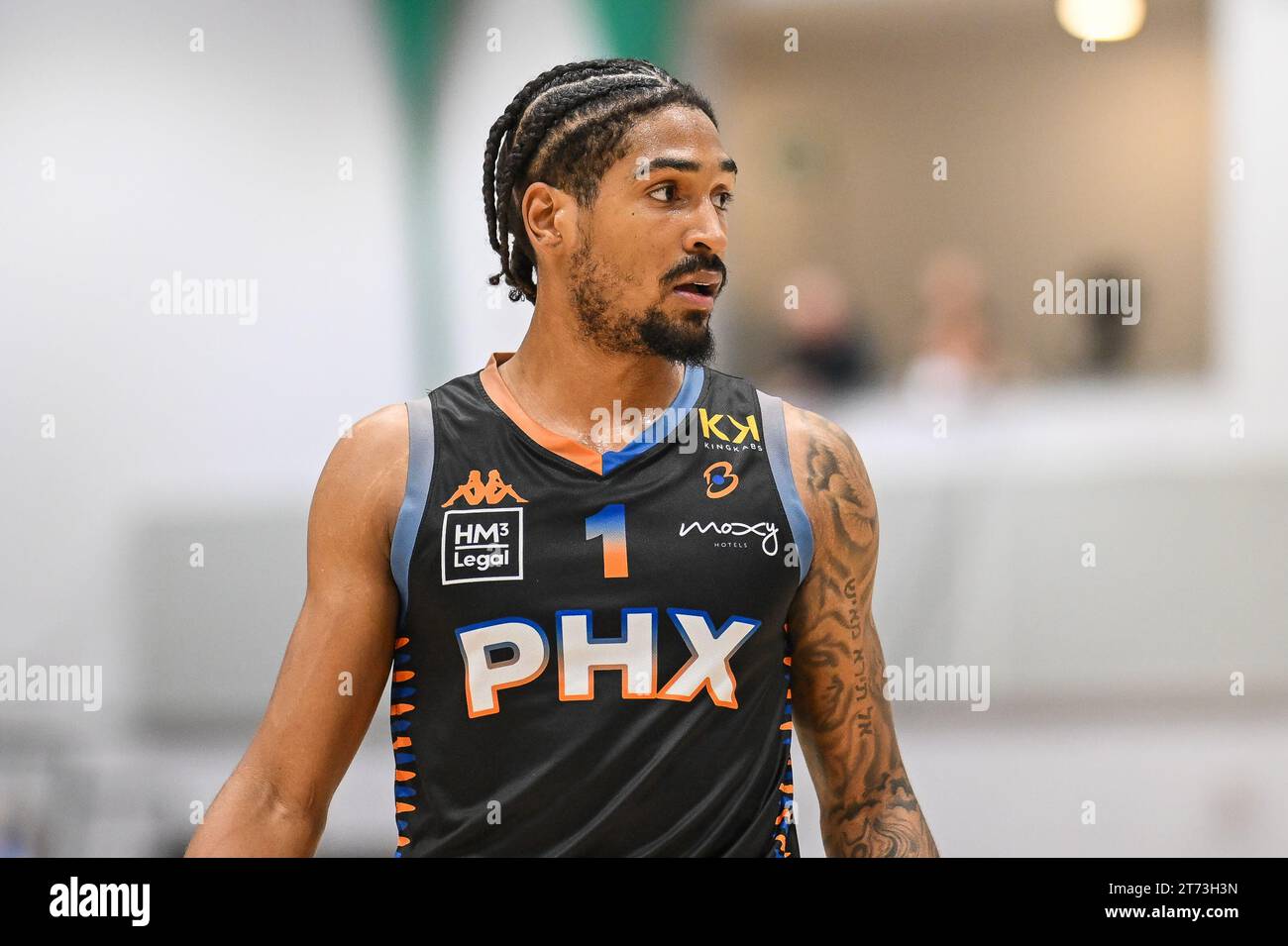Cam Christon of Cheshire Phoenix during the British Basketball ...