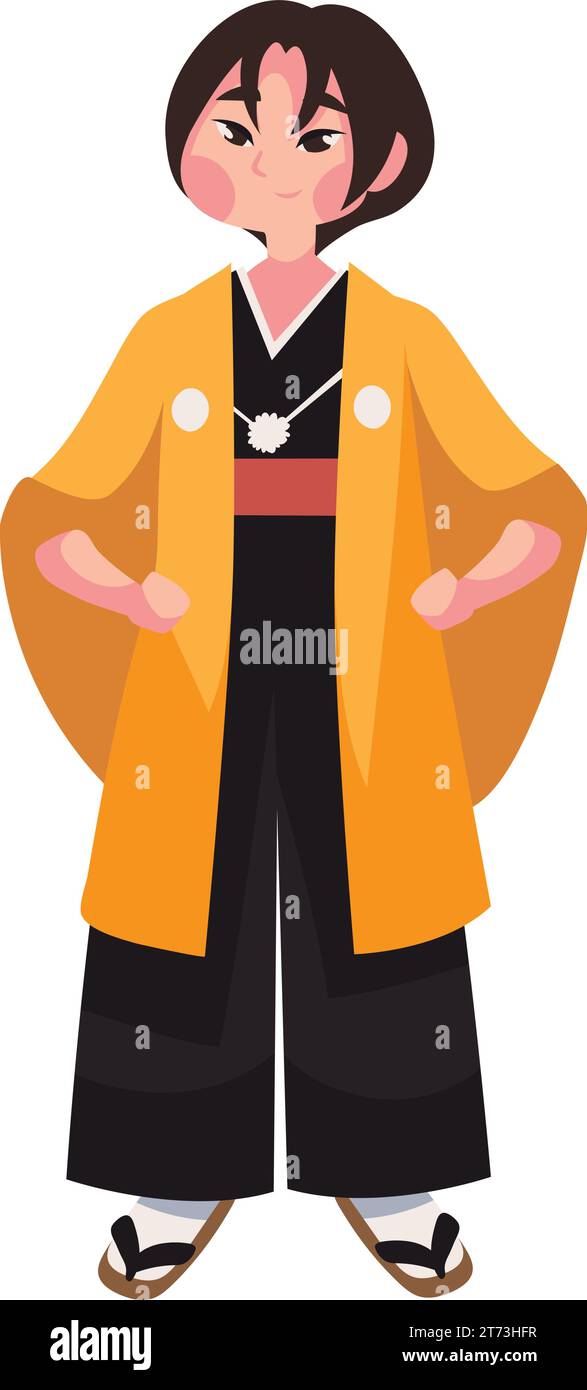 coming of age day japanese man cartoon Stock Vector Image & Art - Alamy