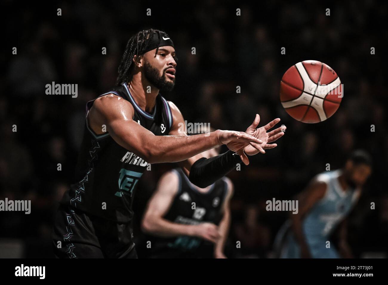 Jacob Wiley #3 of Plymouth City Patriots passes the ball during the ...