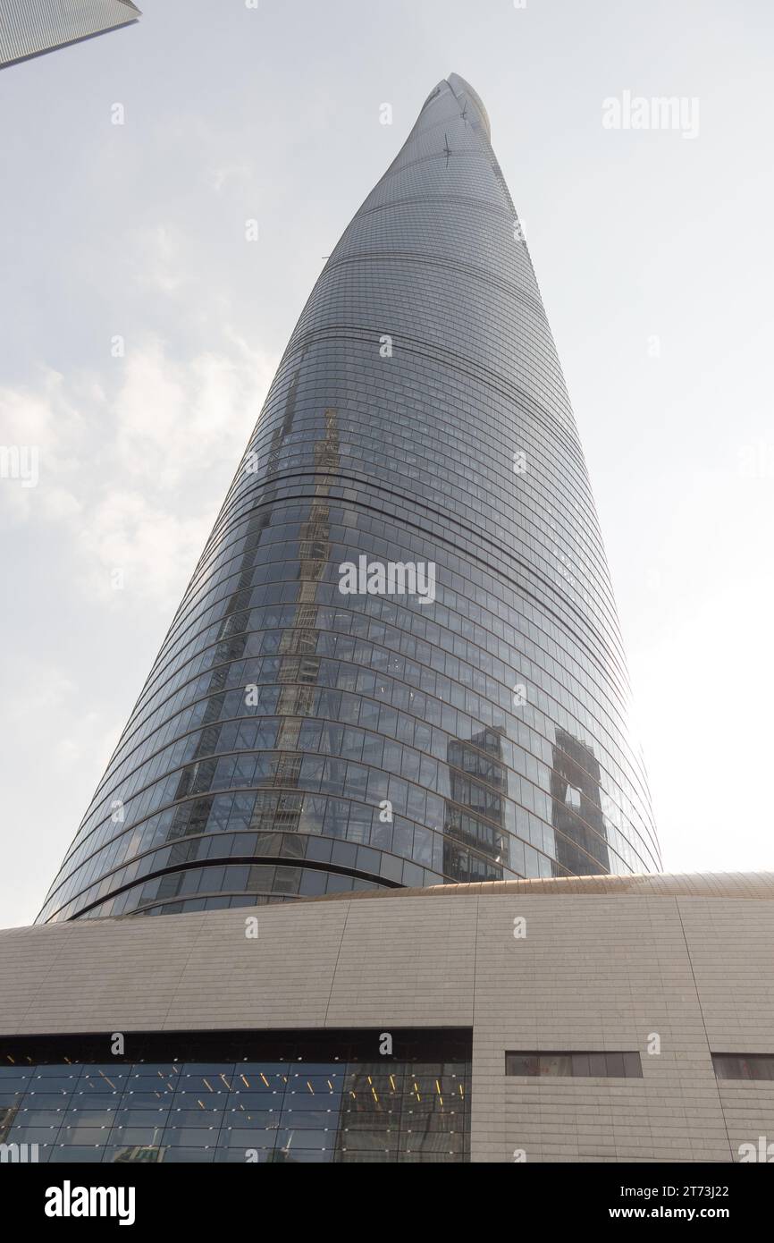 Shanghai Tower is China's tallest skyscraper. Leed Platinum certified building. Has the second ...
