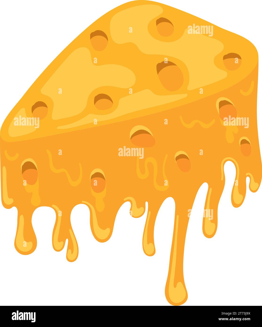 cheese sliced melted illustration Stock Vector Image & Art - Alamy