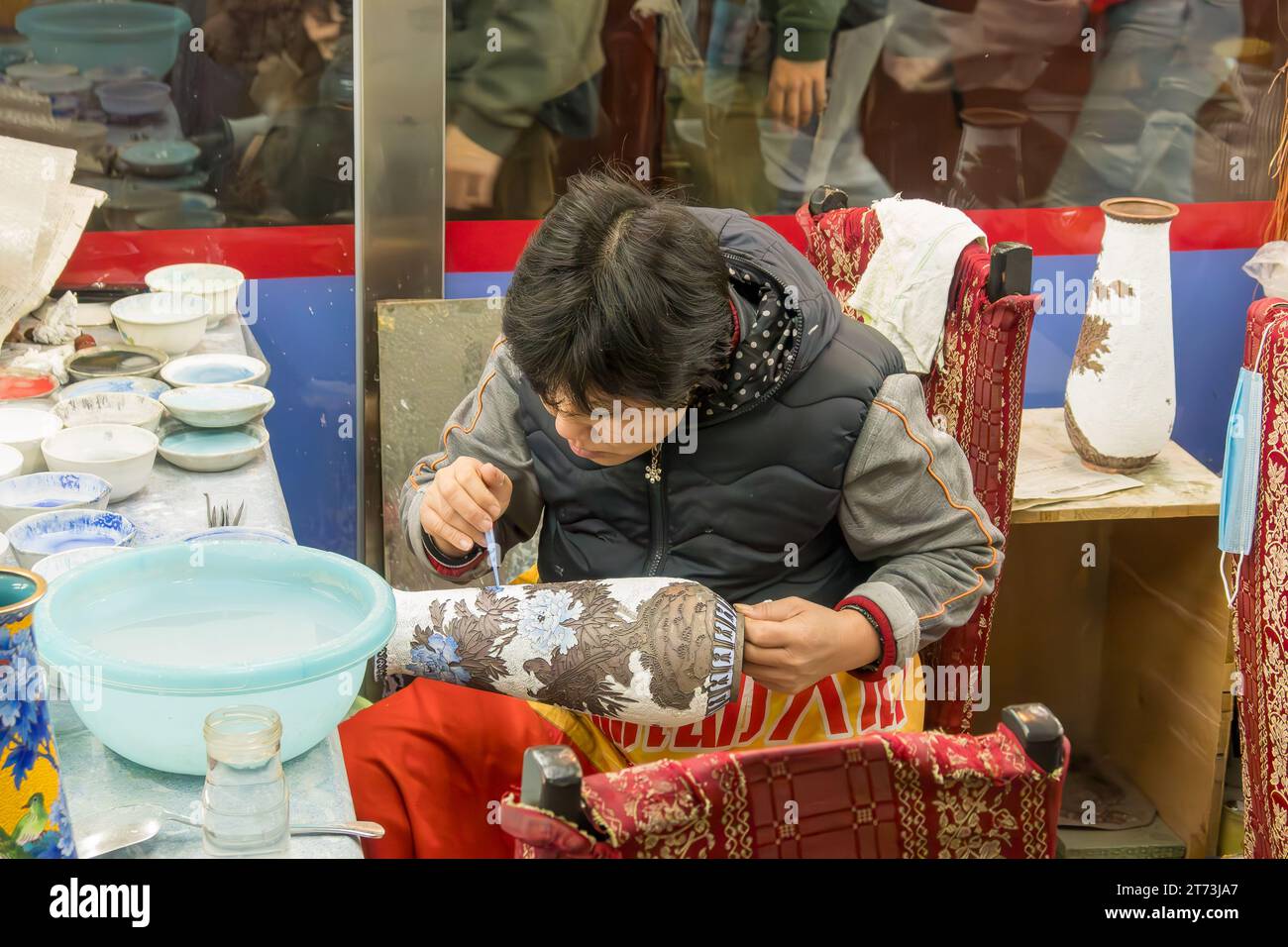 Beijing china cloisonne factory hi-res stock photography and images - Alamy