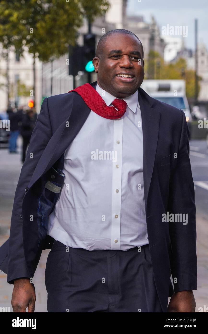 London, UK. 13 November 2023. David Lammy , Labour MP for Tottenham and ...