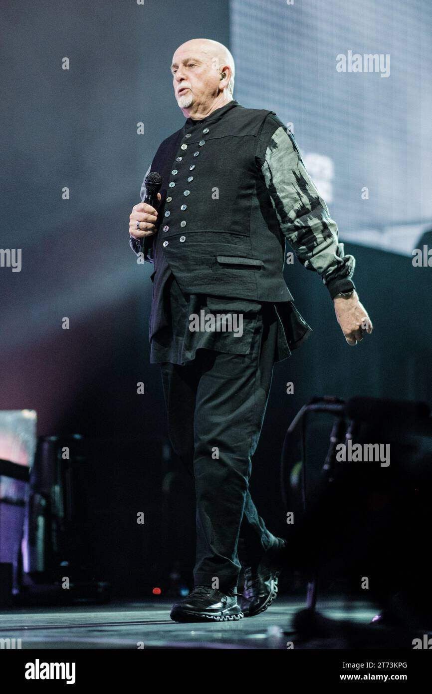 Peter Gabriel photographed onstage during the Peter Gabriel - i/o The ...
