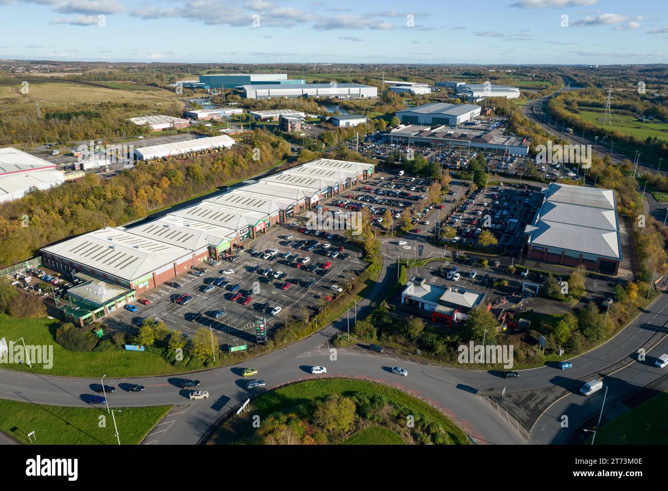 Orbital Retail Park, Cannock Stock Photo - Alamy