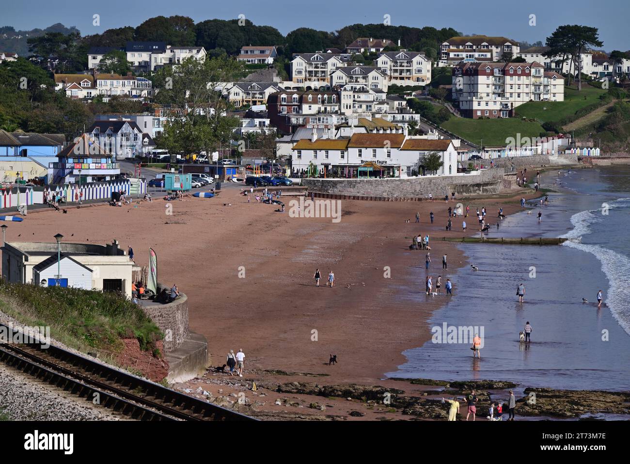 The beach at Goodrington Sands, South Devon Stock Photo - Alamy