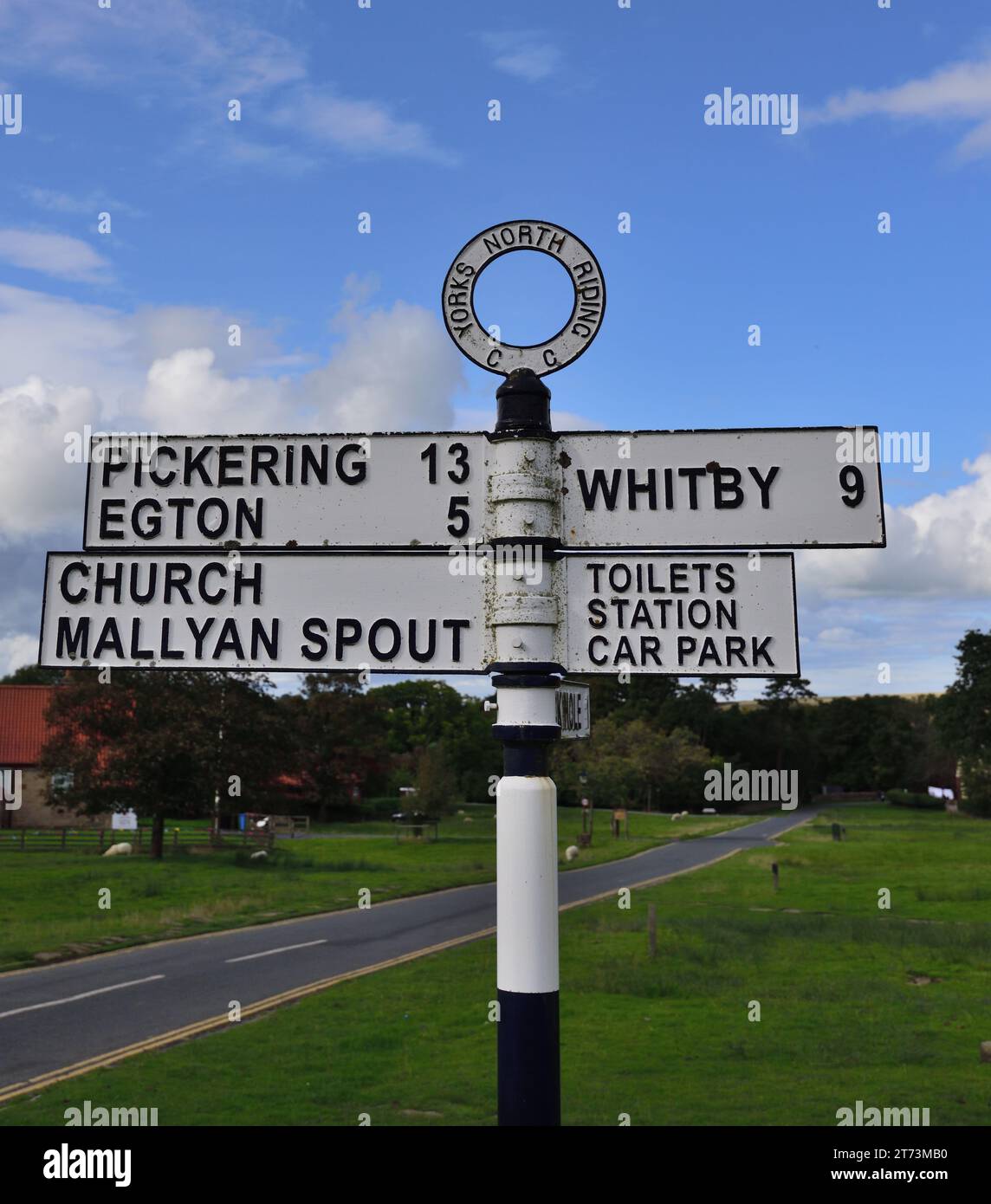 Yorkshire village directions hi-res stock photography and images - Alamy