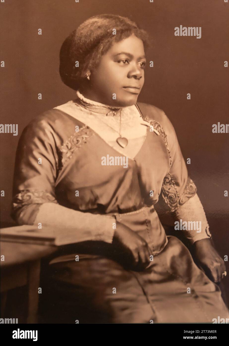 portrait of Mary McLeod Bethune educator, philanthropist and civil ...