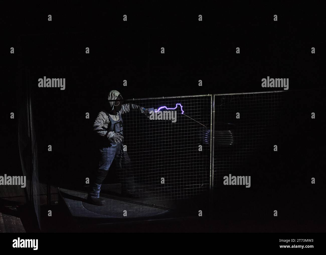 Electric shock of a person due to non-compliance with the safety of ...