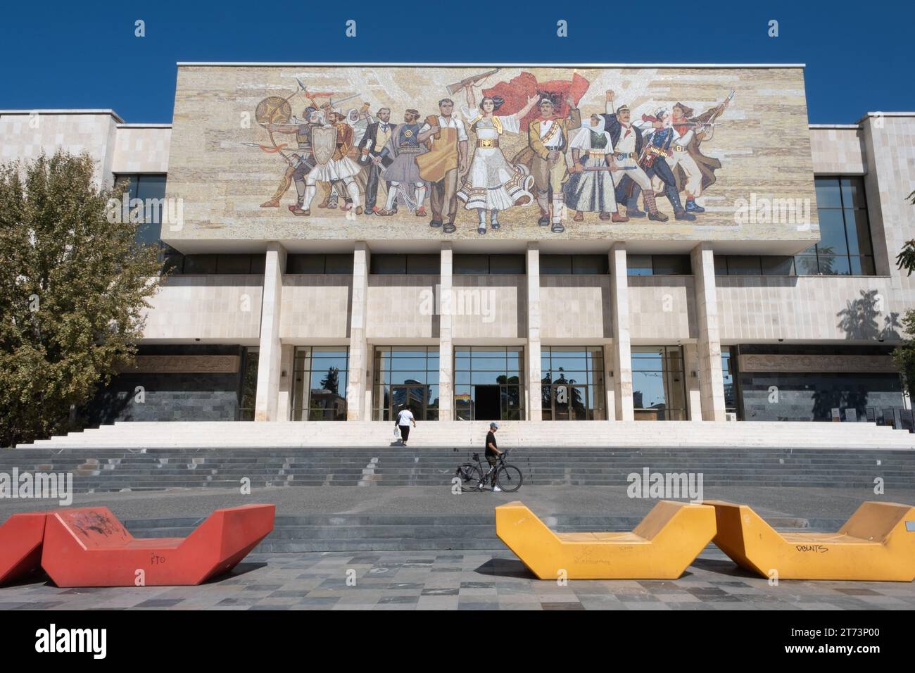 The National Historical Museum in Skanderbeg Square, Tirana, Albania ...