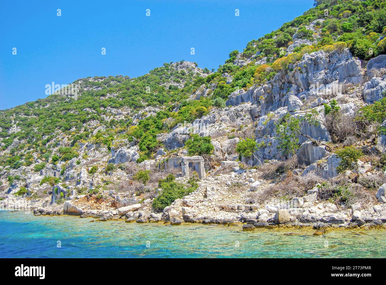 The sunken city of Kekova. Turkey Stock Photo - Alamy