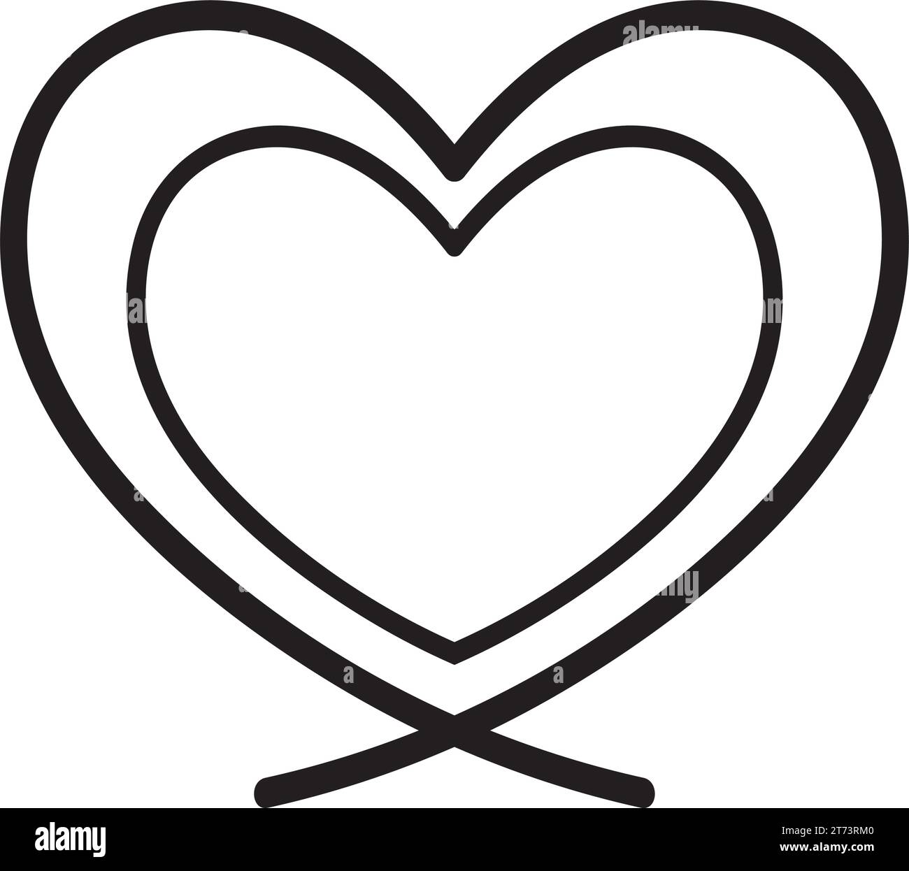 scribbled heart design Stock Vector Image & Art - Alamy