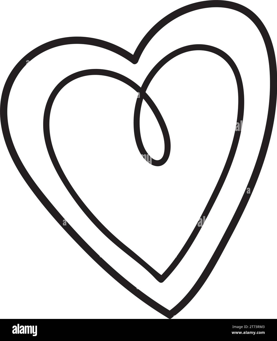 scribbled heart isolated Stock Vector Image & Art - Alamy