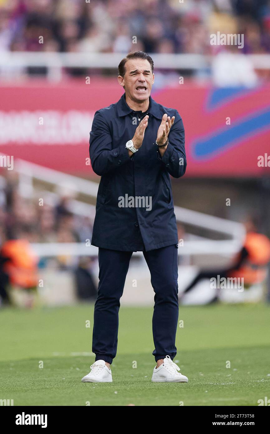 Luis Garcia Plaza head coach of Deportivo Alaves during the Spanish ...