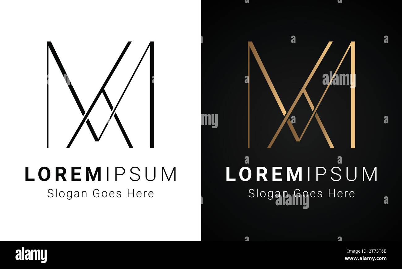 Luxury Initial MK or KM Monogram Text Letter Logo Design Stock Vector Image & Art - Alamy