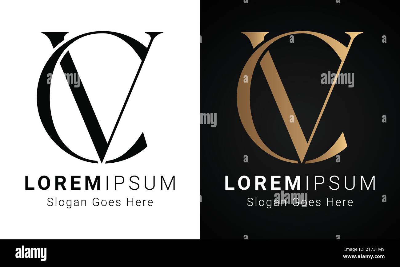 Cv logo design hi-res stock photography and images - Alamy