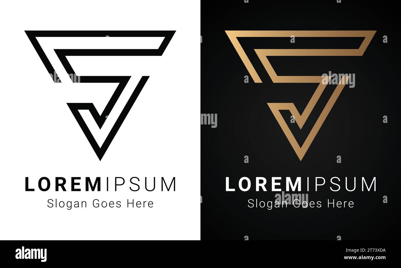 Luxury Initial S Monogram Text Letter Logo Design Stock Vector Image ...