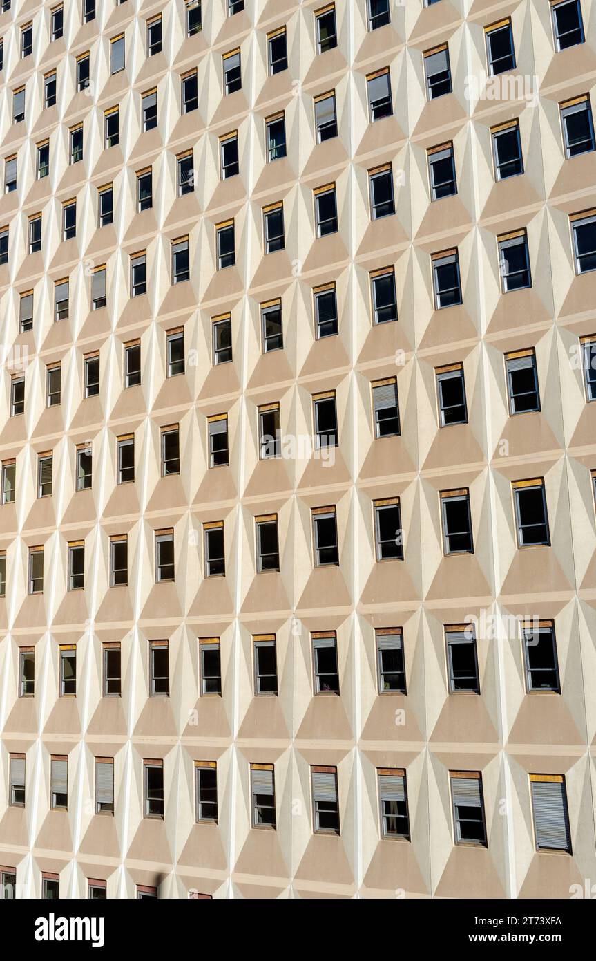 The Polygone Tower adjoining the Polygone Shopping Center. Montpellier ...