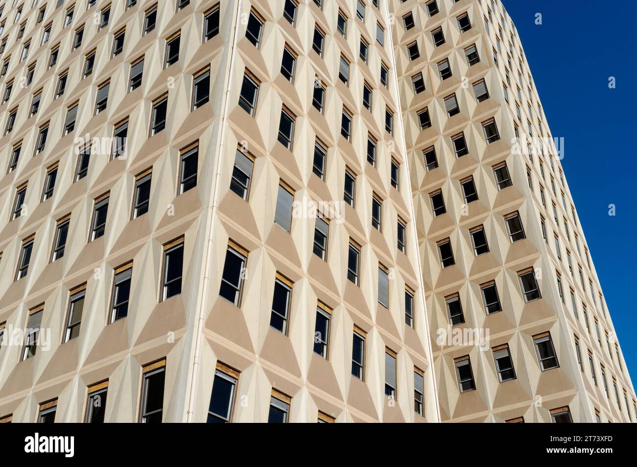 The Polygone Tower adjoining the Polygone Shopping Center. Montpellier ...