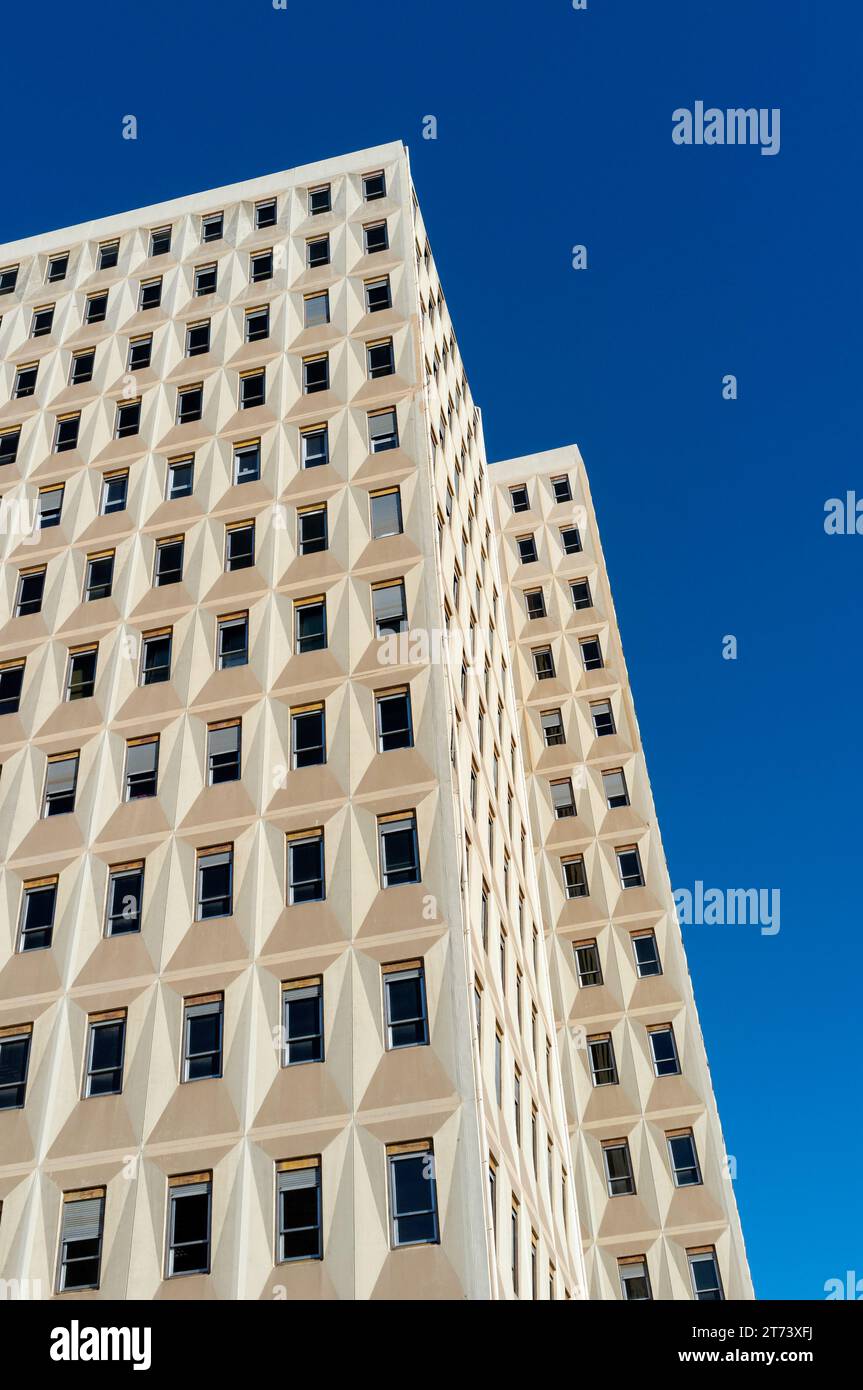 The Polygone Tower adjoining the Polygone Shopping Center. Montpellier ...