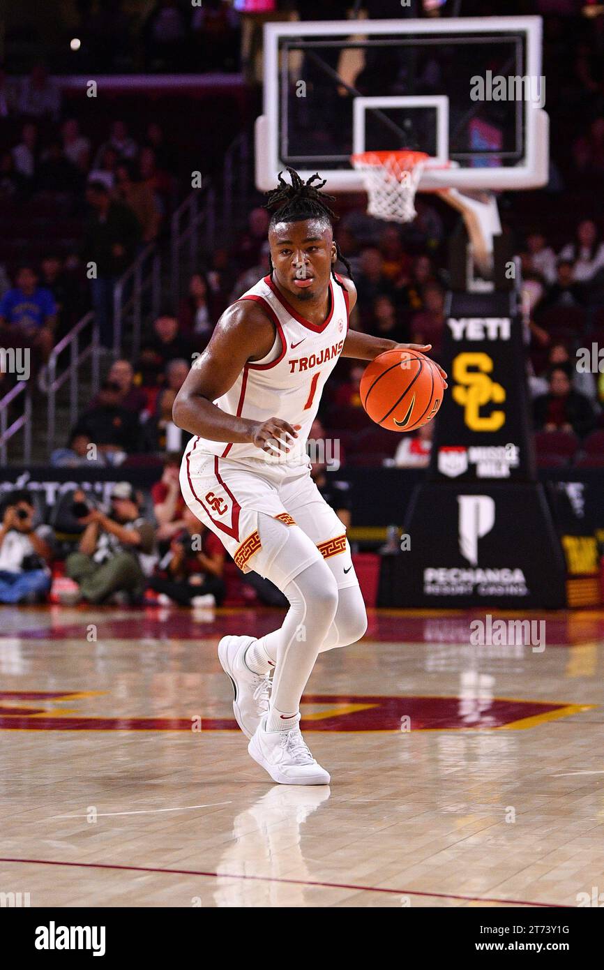 LOS ANGELES, CA - NOVEMBER 09: USC Trojans guard Isaiah Collier (1 ...