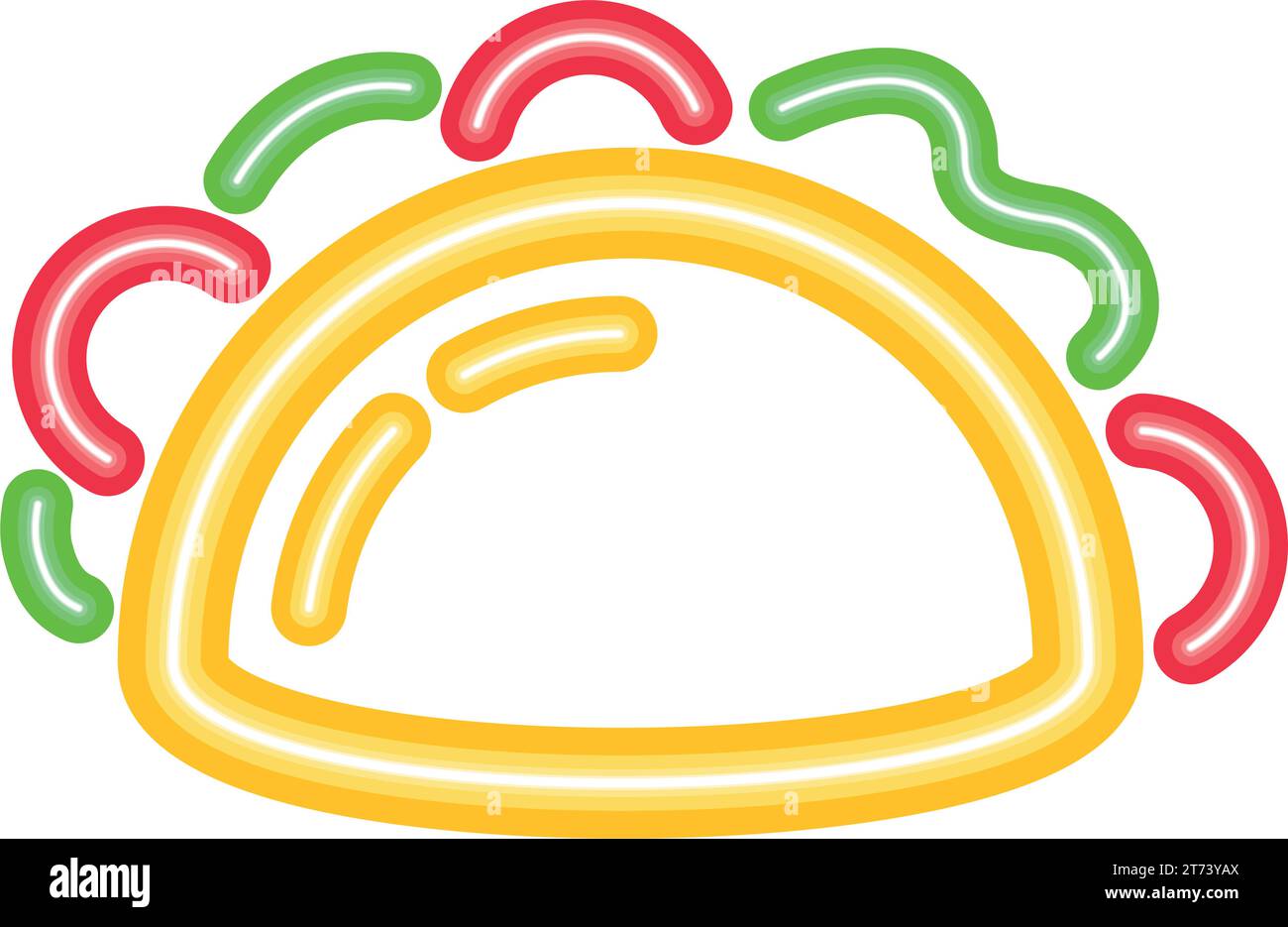 mexico neon taco Stock Vector Image & Art - Alamy