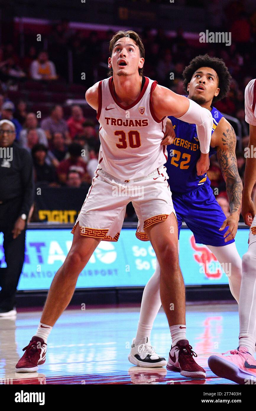 LOS ANGELES, CA - NOVEMBER 09: USC Trojans forward Harrison Hornery (30 ...
