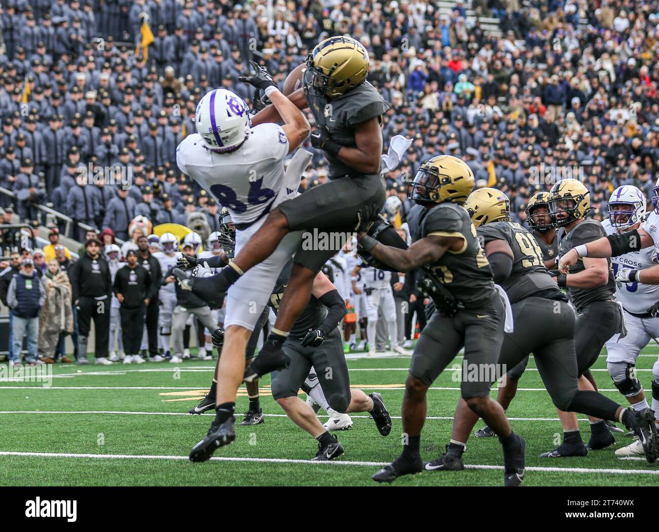 November 11, 2023: Army Black Knights defensive back Jabari Moore (4 ...