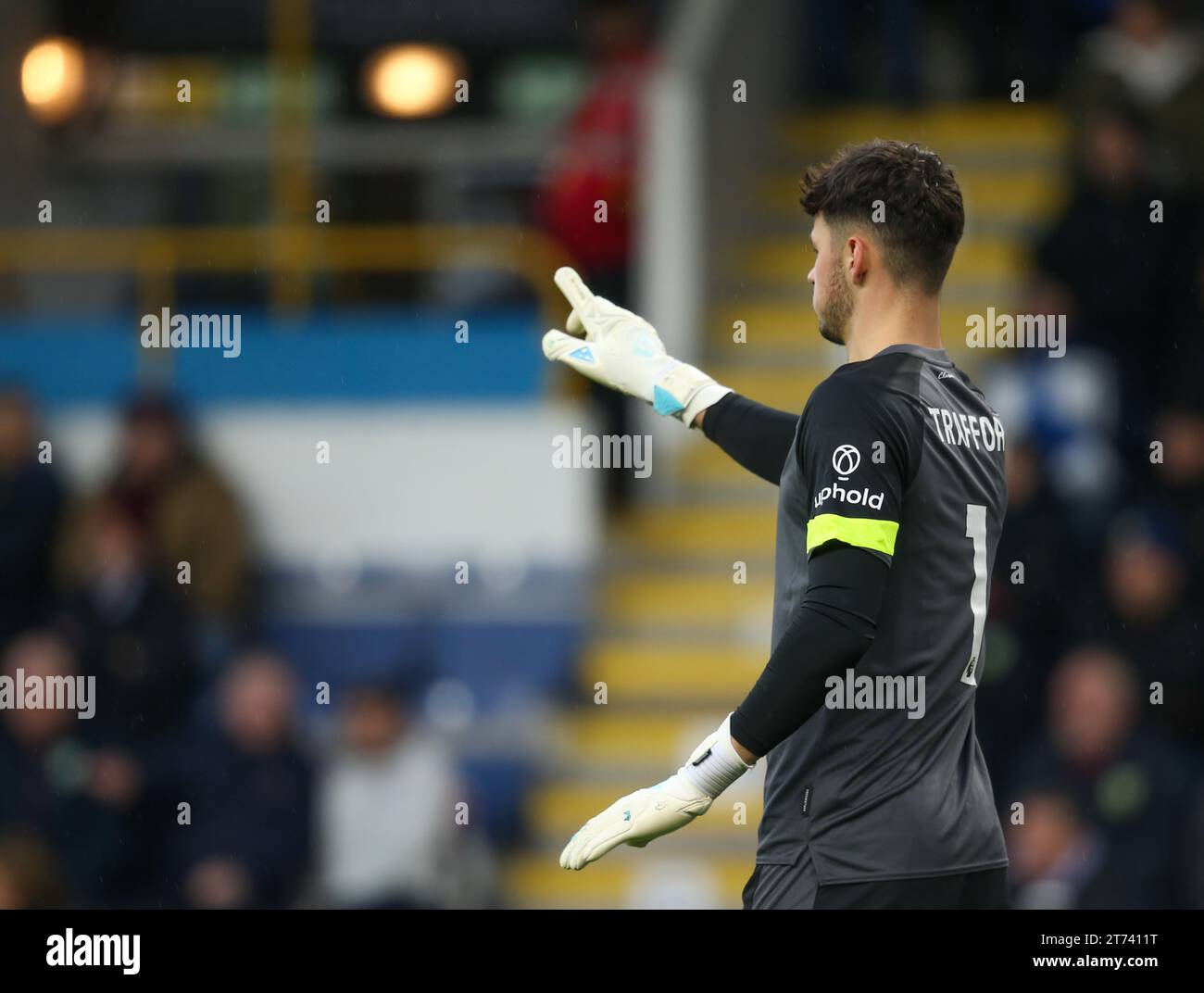 James Trafford in goal Burnley v Crystal Palace in the premier league ...