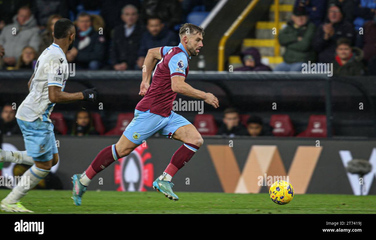 Charlie Taylor on the ball Burnley v Crystal Palace in the premier ...