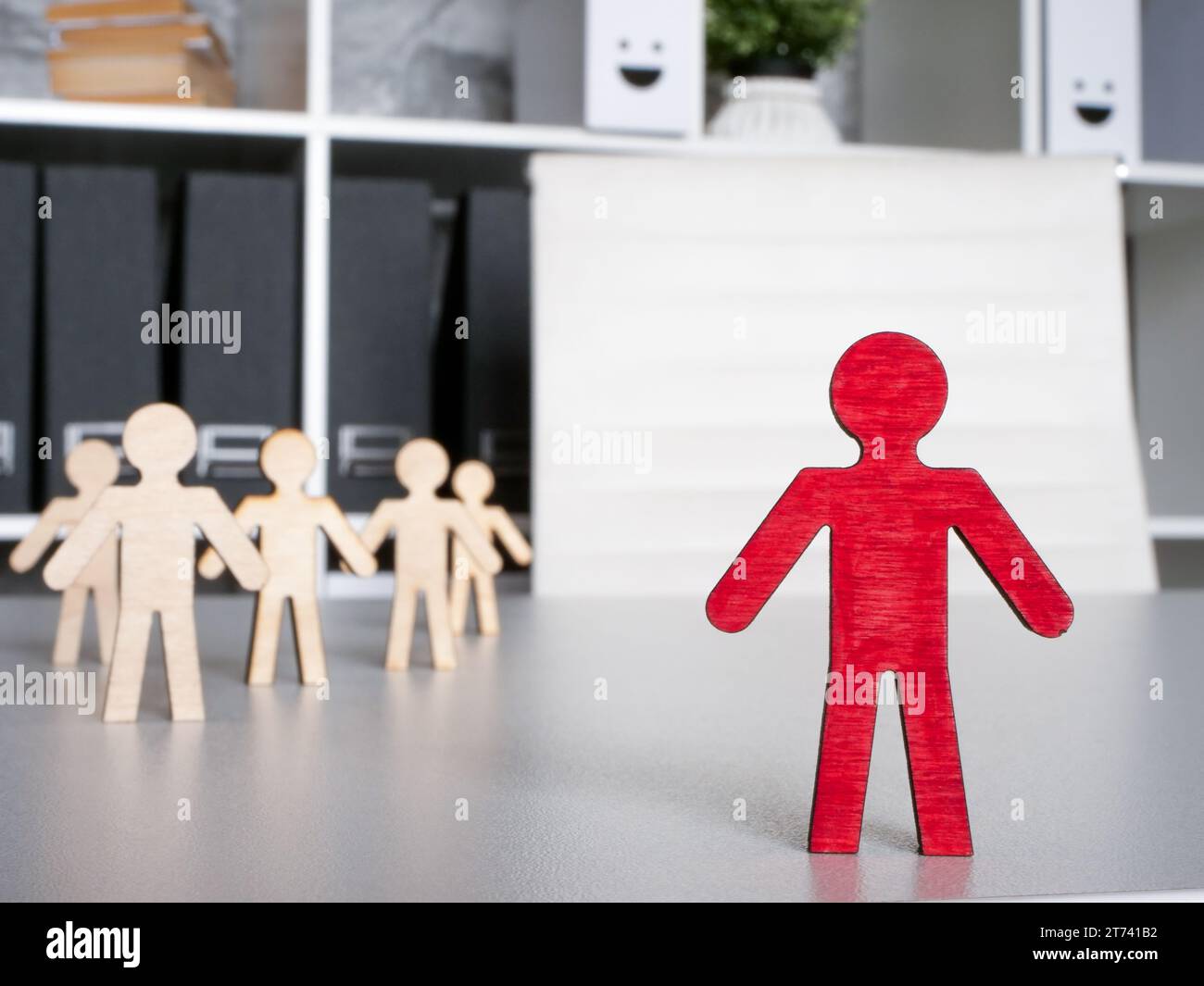 Human capital. Figures on the office table. Career development and ...