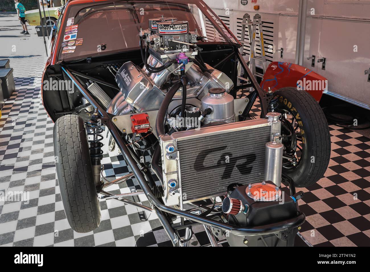 Drag racing cars at Festival of Speed (Festival de Velocidad) motor ...